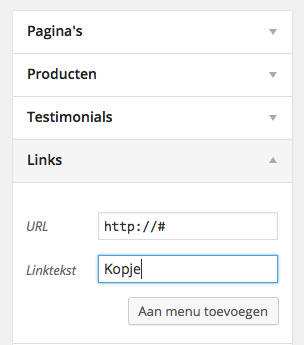 Hoe maak ik een niet-klikbaar menu item? - Saft Websites
